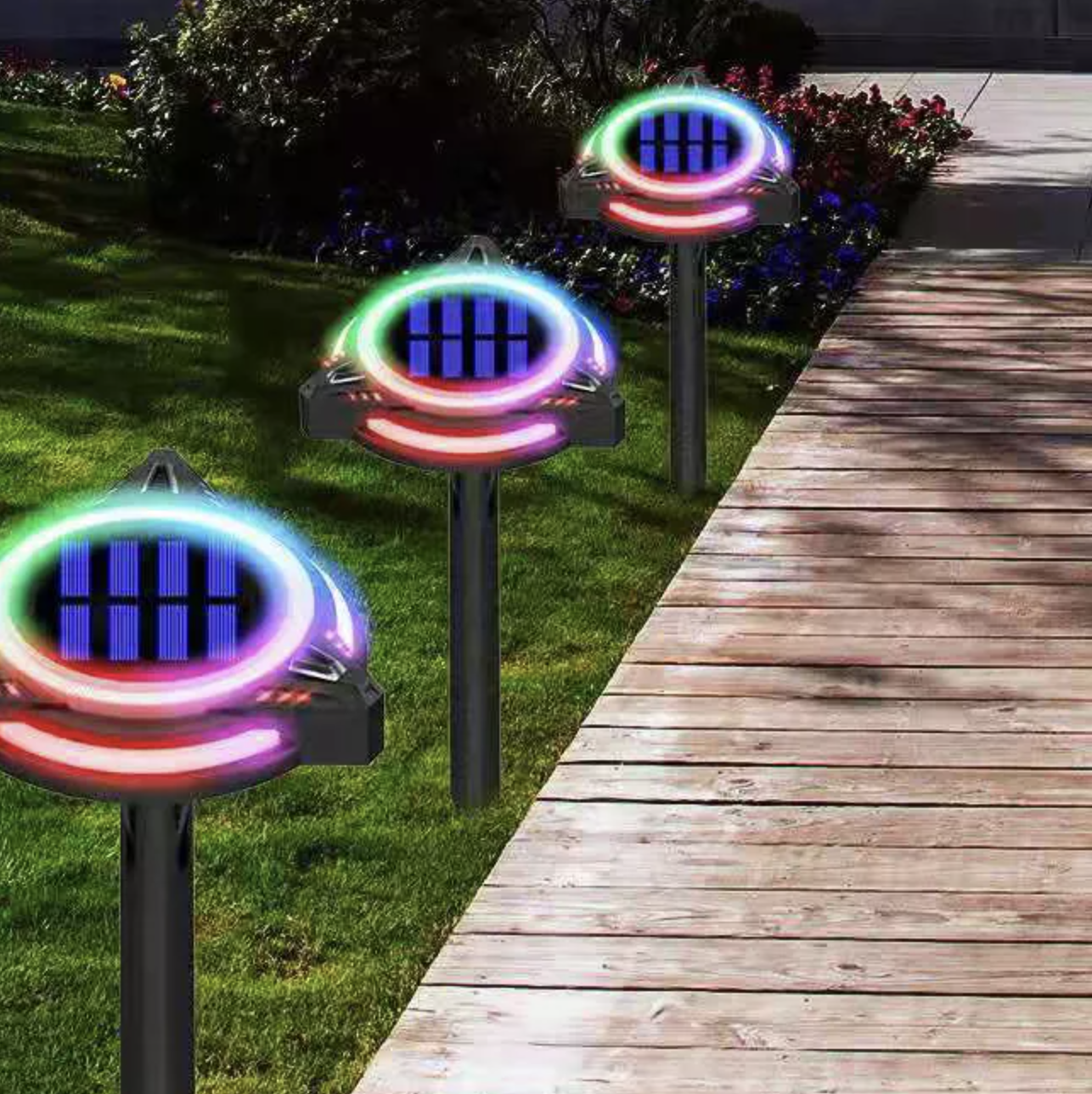 42% off on Luminous 4x Solar RG LED Disk Light | OneDayOnly