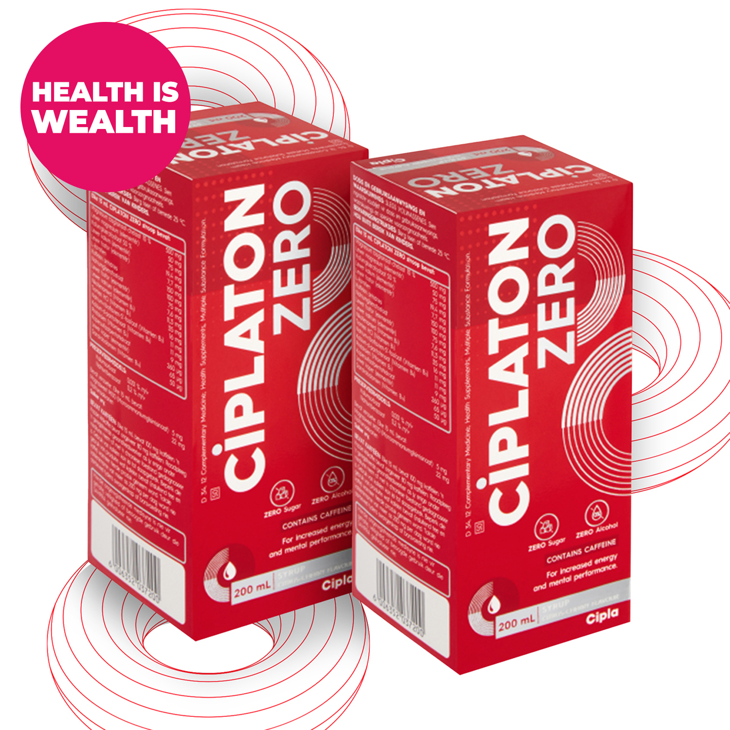 37% off on Ciplaton 2x 200ml Zero Syrup | OneDayOnly