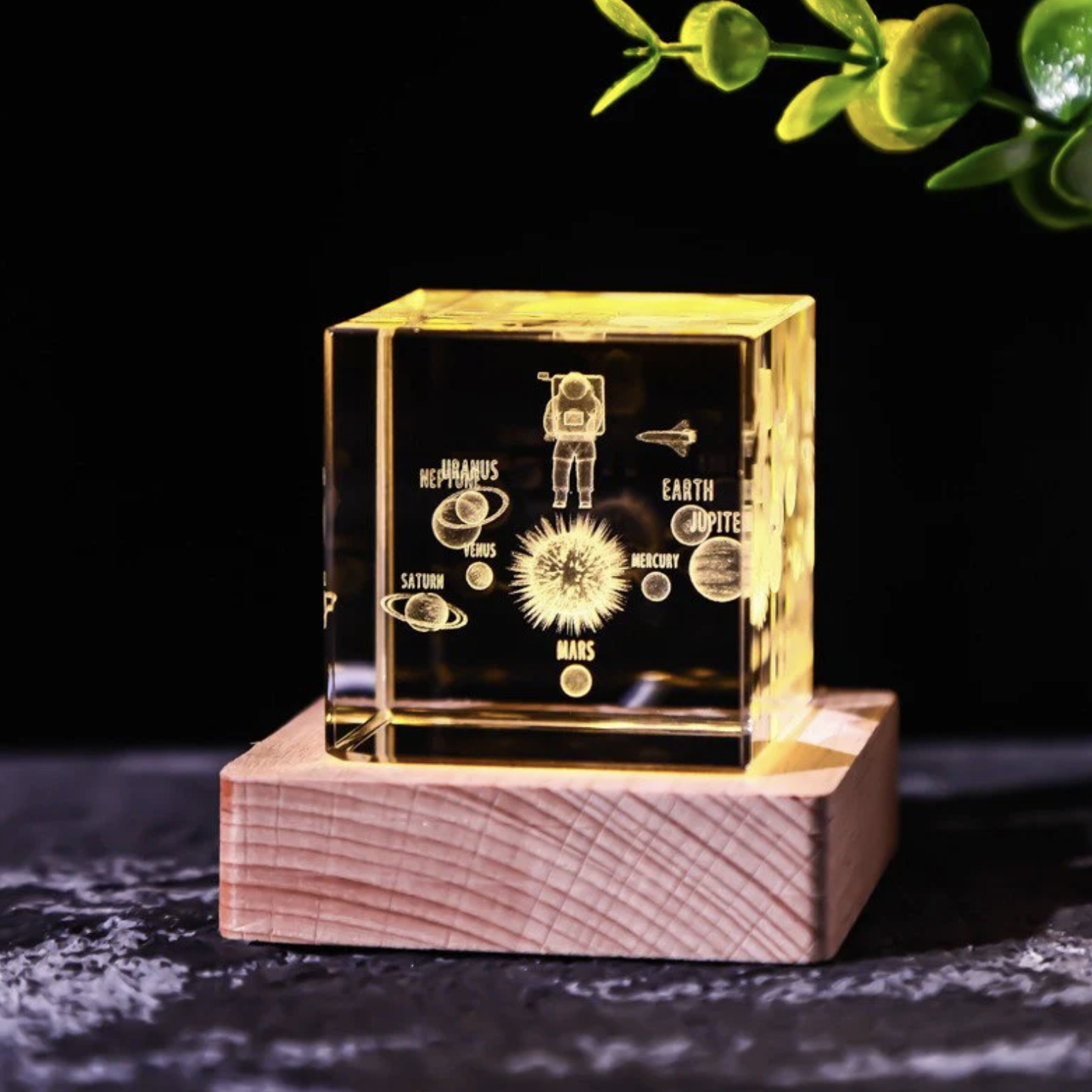 50% off on Space Nova 3D Light Up Crystal Cube | OneDayOnly