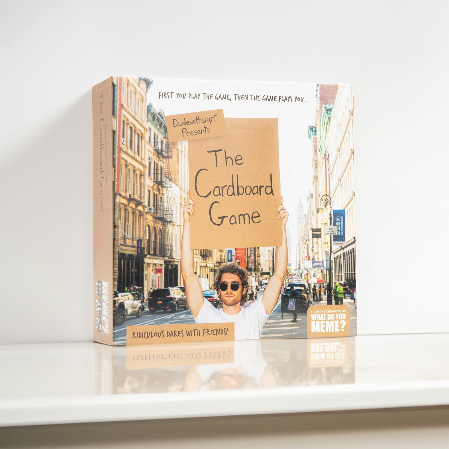 67% off on What Do You Meme? Dude with Sign | OneDayOnly