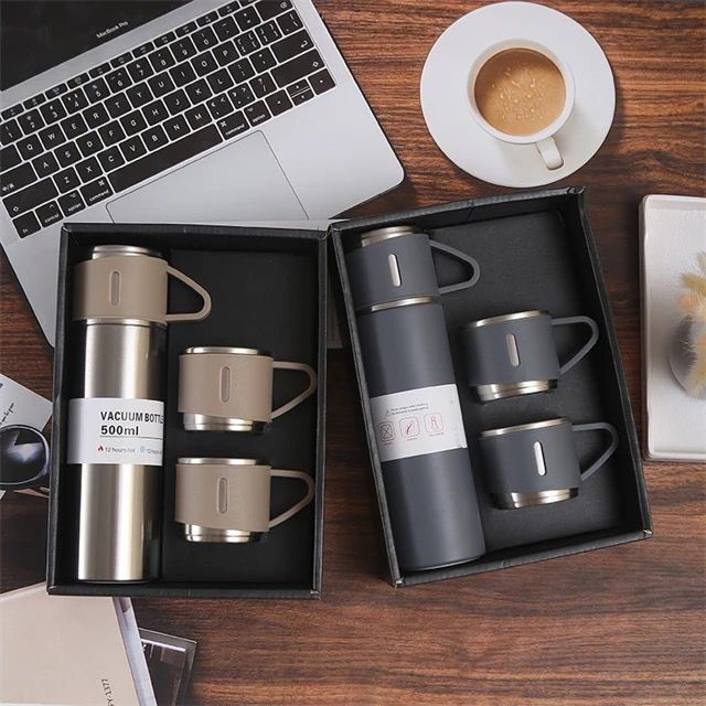 60% off on 2x Vacuum Flask & Cup Sets | OneDayOnly