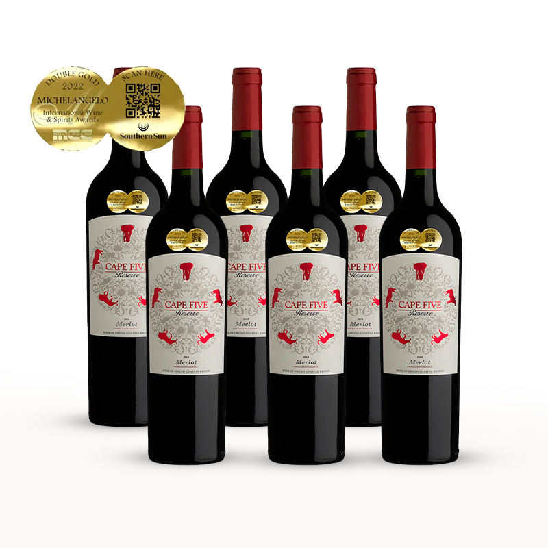 30% off on Cape Five Reserve 6x Merlot 2018 | OneDayOnly