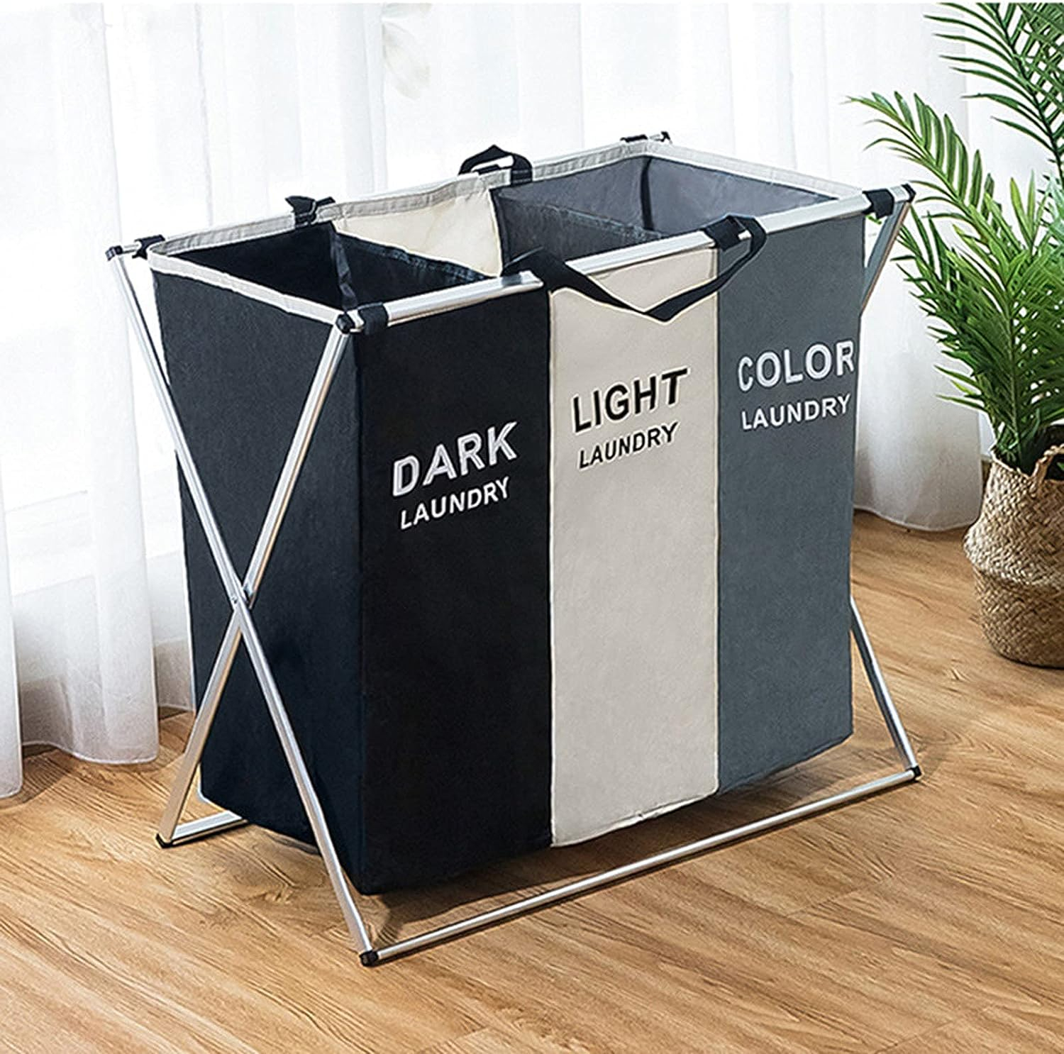 3 compartment clothes hamper online