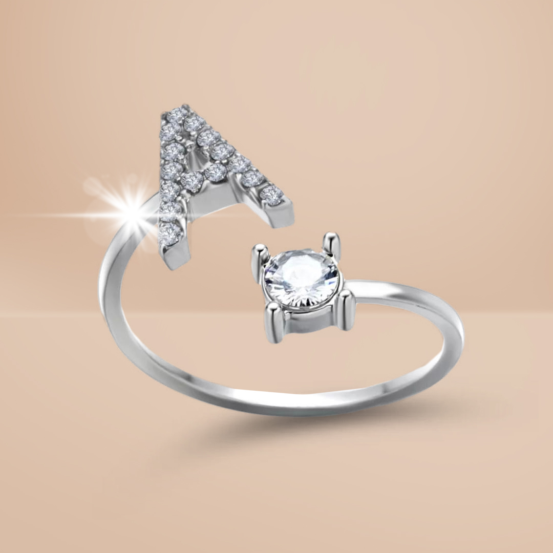 47% off on Personalised Adjustable Letter Ring | OneDayOnly