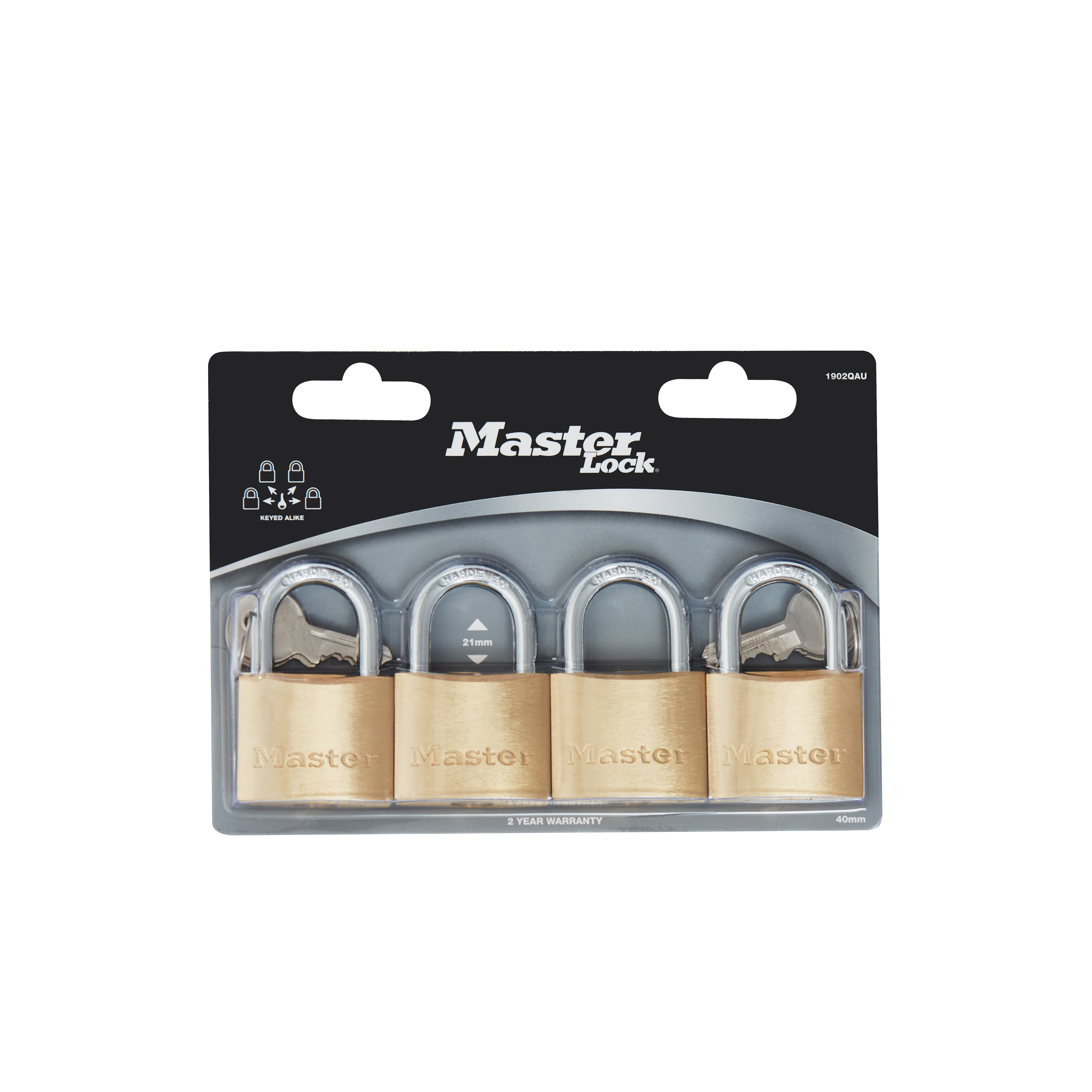 25% off on Master Lock 4x 40mm Padlocks | OneDayOnly