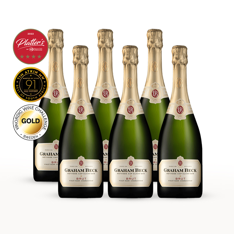 14% off on Graham Beck 6x Brut Cap Classique | OneDayOnly