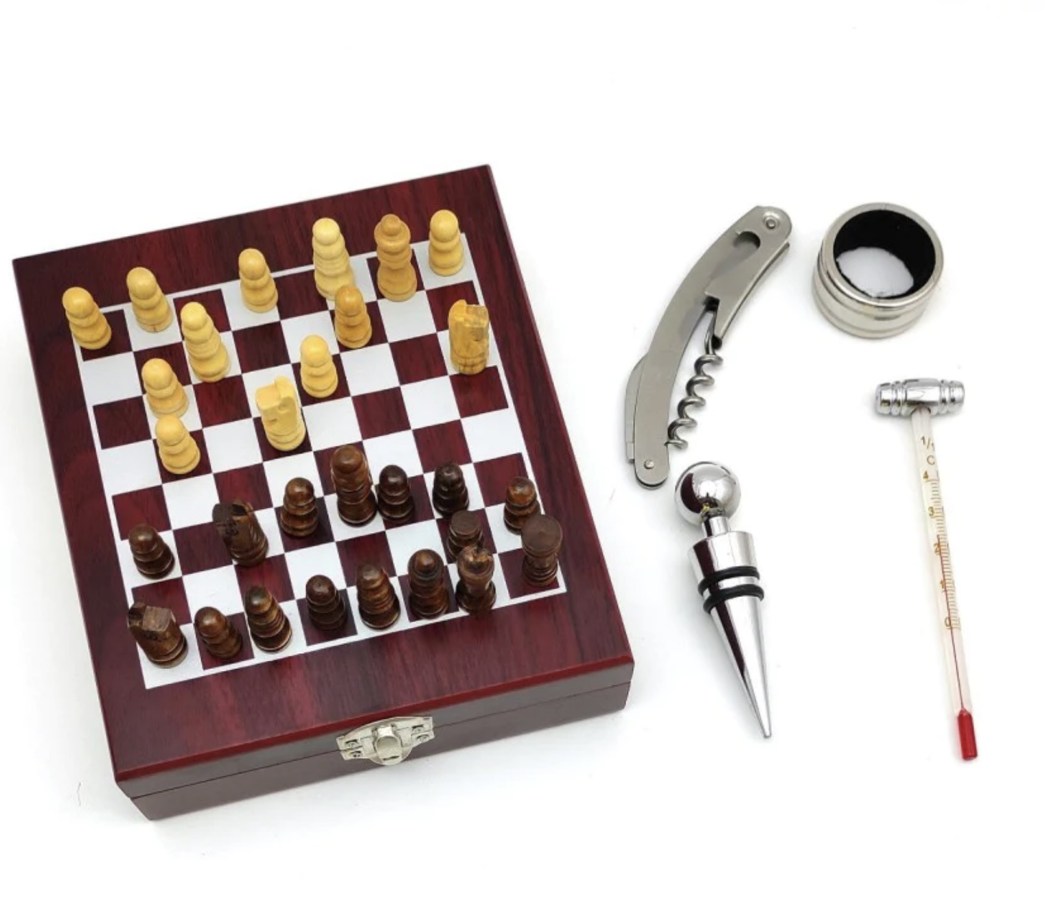 46% off on 2-in-1 Wine Opener Set and Chess Set | OneDayOnly