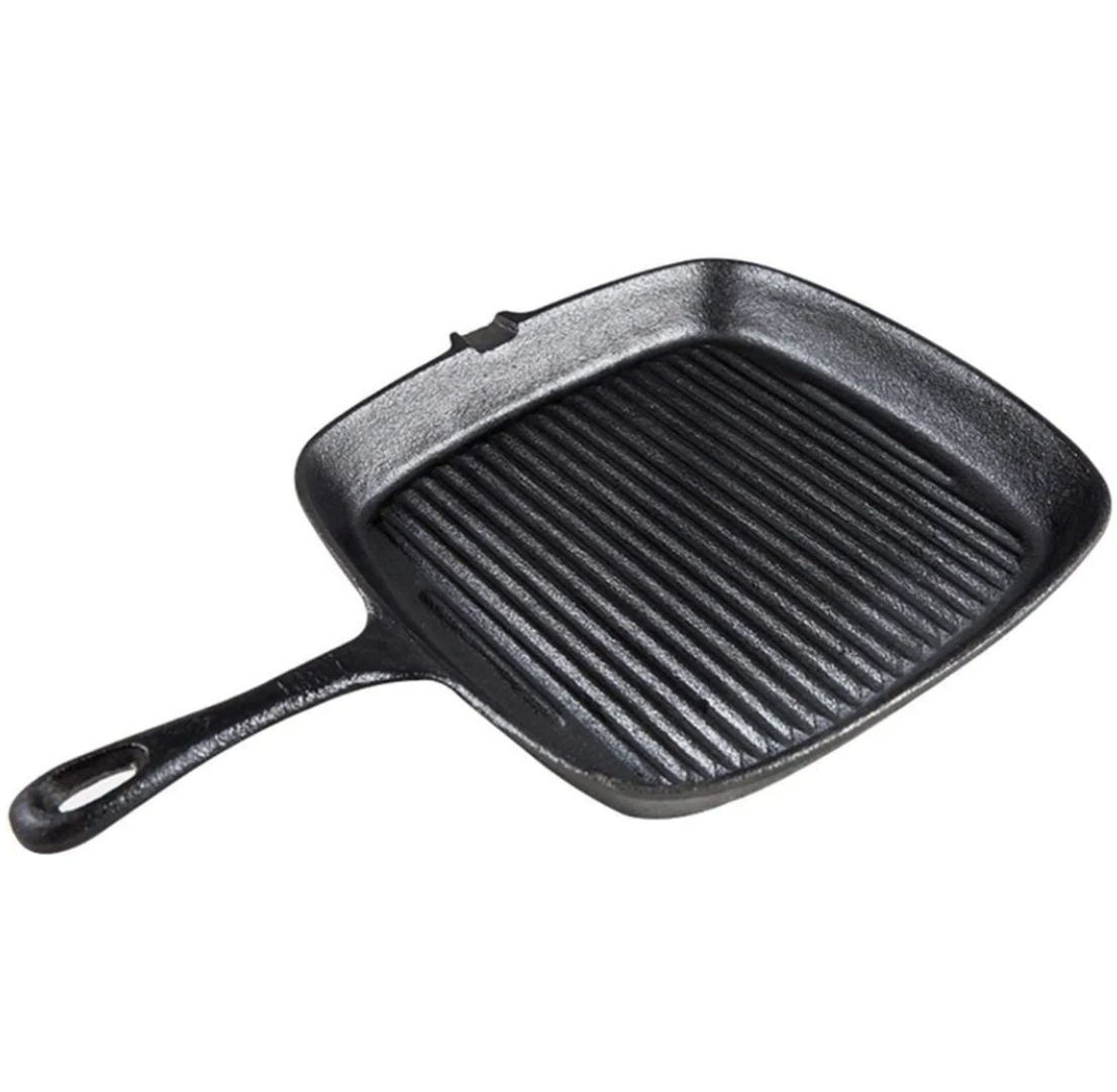 47% off on Lifespace 24cm Cast Iron Griddle Pan | OneDayOnly