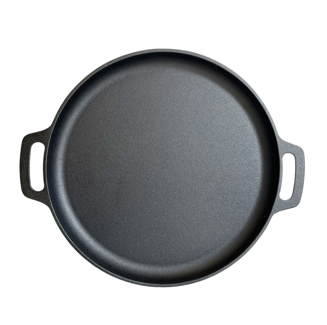 38% off on Lifespace 35cm Cast Iron Flat Pan | OneDayOnly