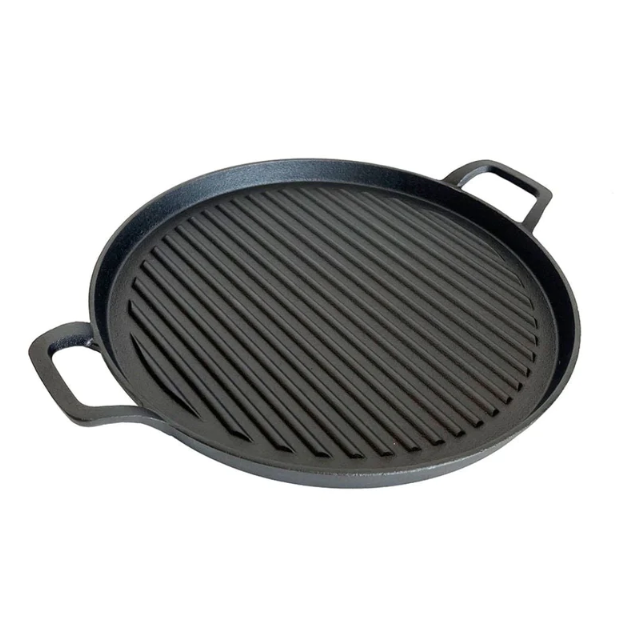 40% off on 31cm Cast Iron Griddle Grill Pan | OneDayOnly