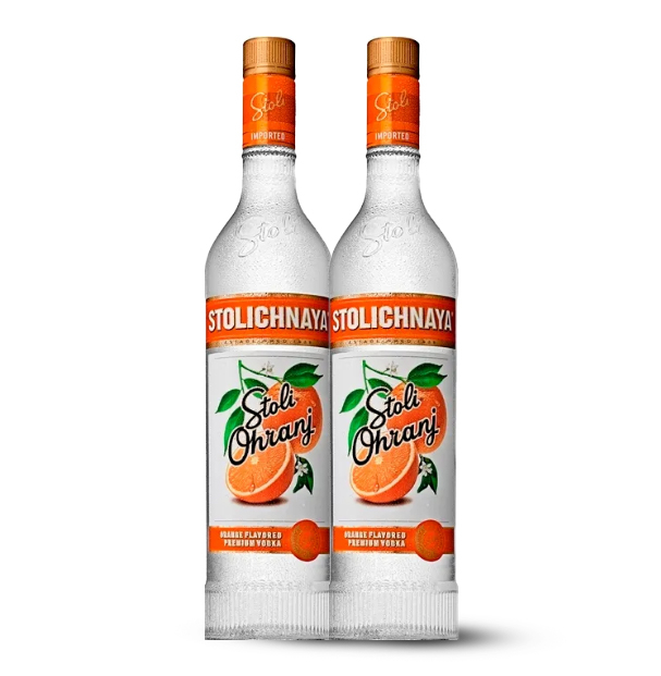 39% off on Stoli 2x 750ml Orange Vodka | OneDayOnly