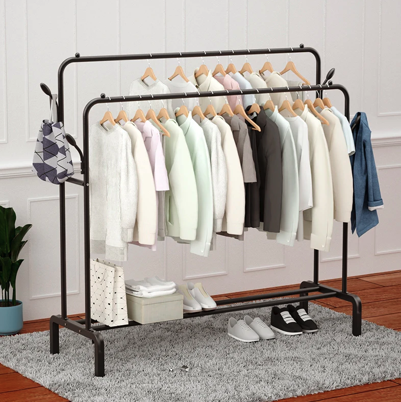 34% off on Double-Rail Clothing Rack with Shelf | OneDayOnly