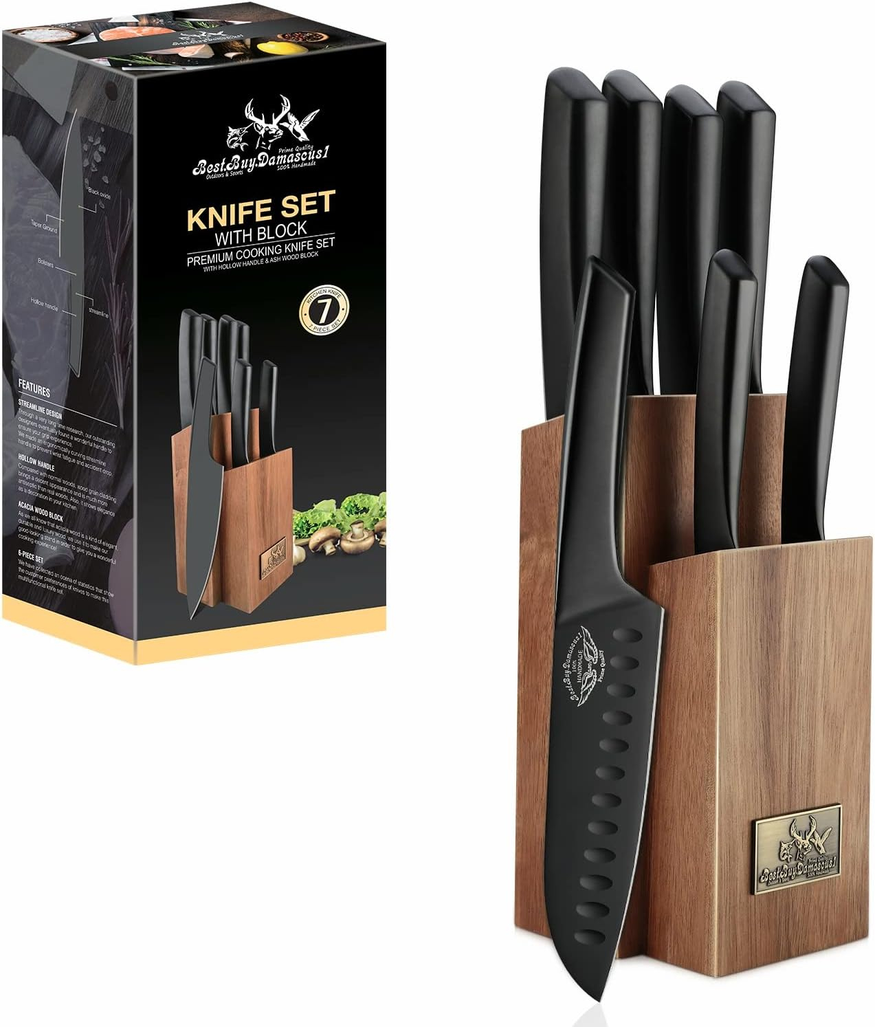 50% off on Damascus 7-Piece Chef Knife Set | OneDayOnly