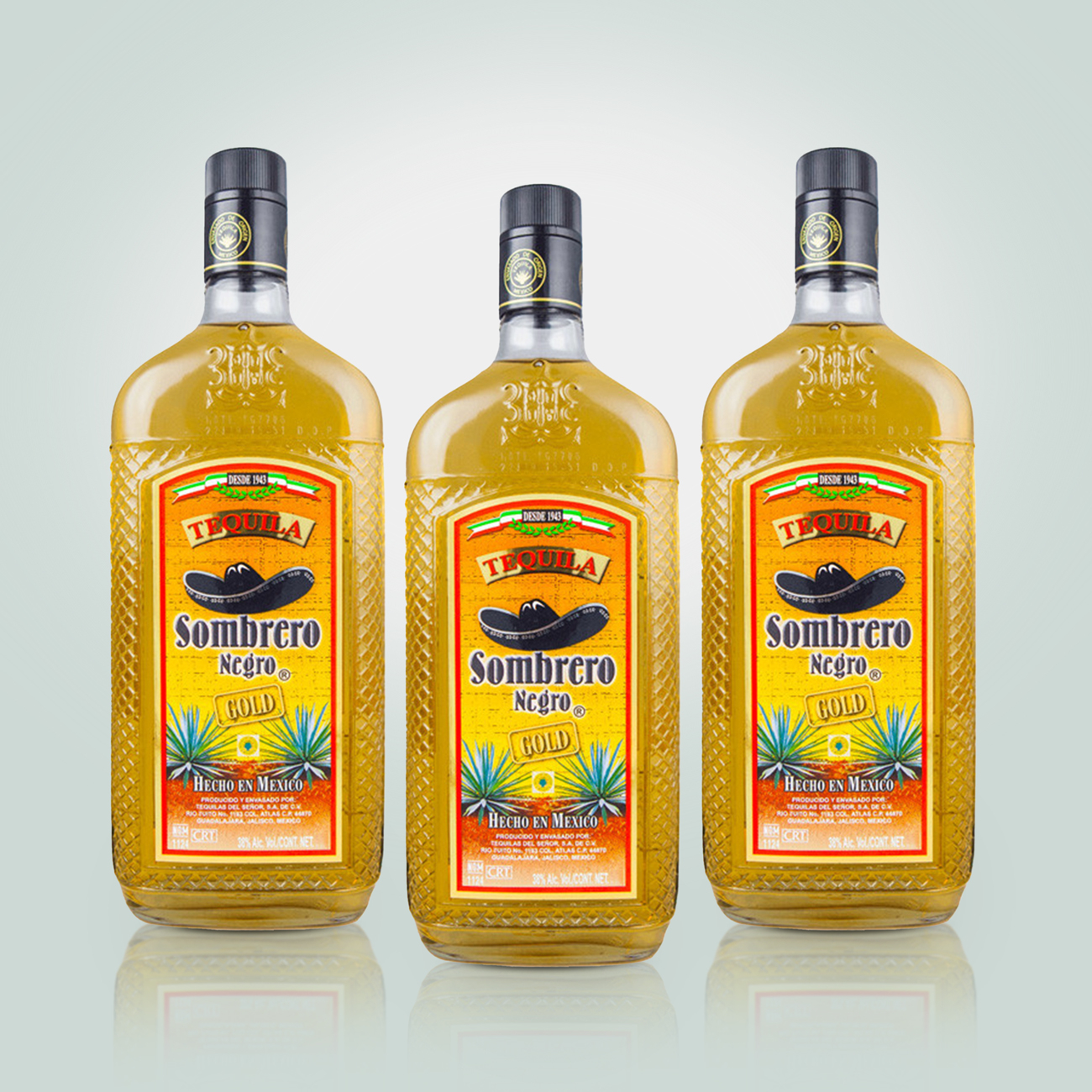 23% off on Sombrero 3x 750ml Gold Tequila | OneDayOnly