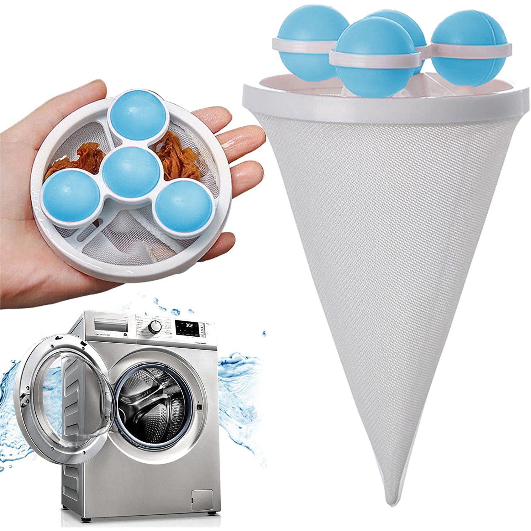 68% off on Home.ly 3x Washing Machine Lint Nets | OneDayOnly