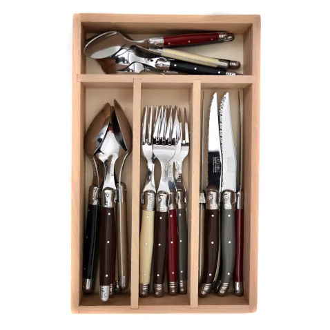 35% off on 24 Piece Cutlery Set in Wooden Box | OneDayOnly