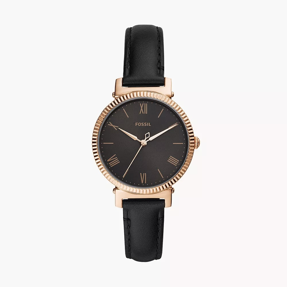 53% off on Fossil Ladies Daisy Black Watch | OneDayOnly