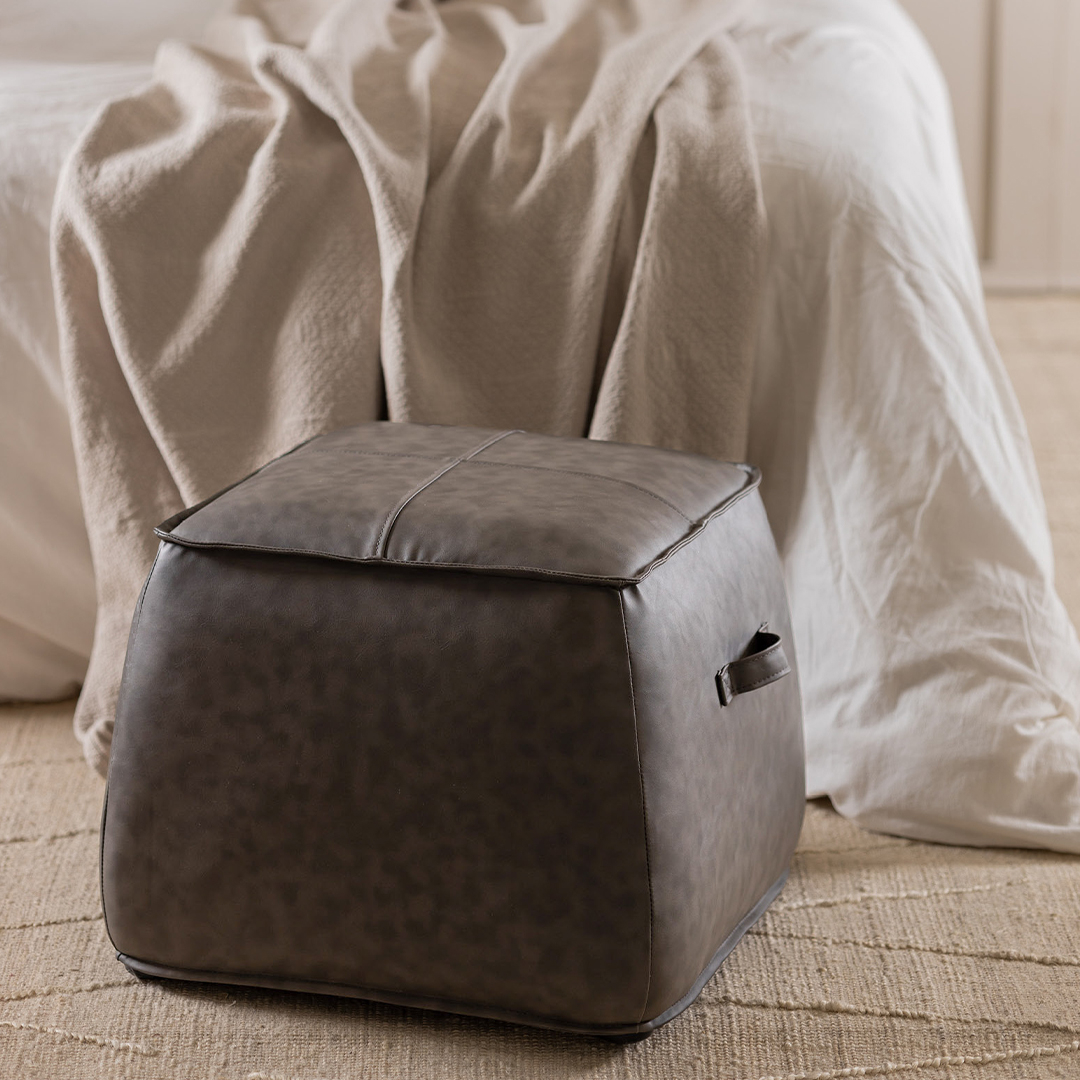 20% off on Hertex Faux Leather Plato Stool | OneDayOnly