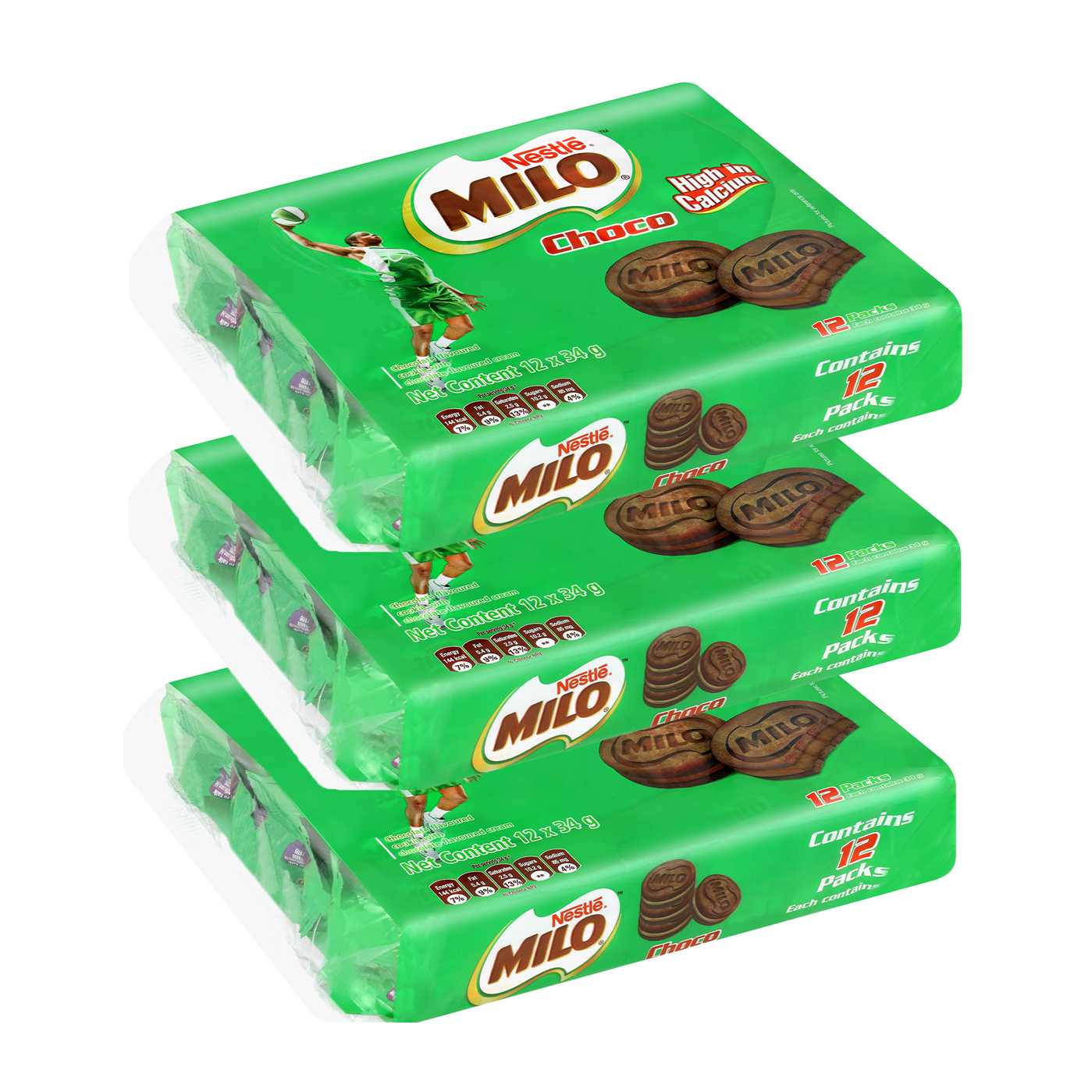 19% off on 3x 12's Milo Cookie Sandwich Packs | OneDayOnly