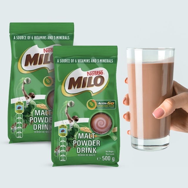 Nestlé 2x MILO Malt Chocolate Energy Drinks | OneDayOnly