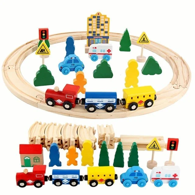 40% off on DreamCraft Wooden Train Track | OneDayOnly
