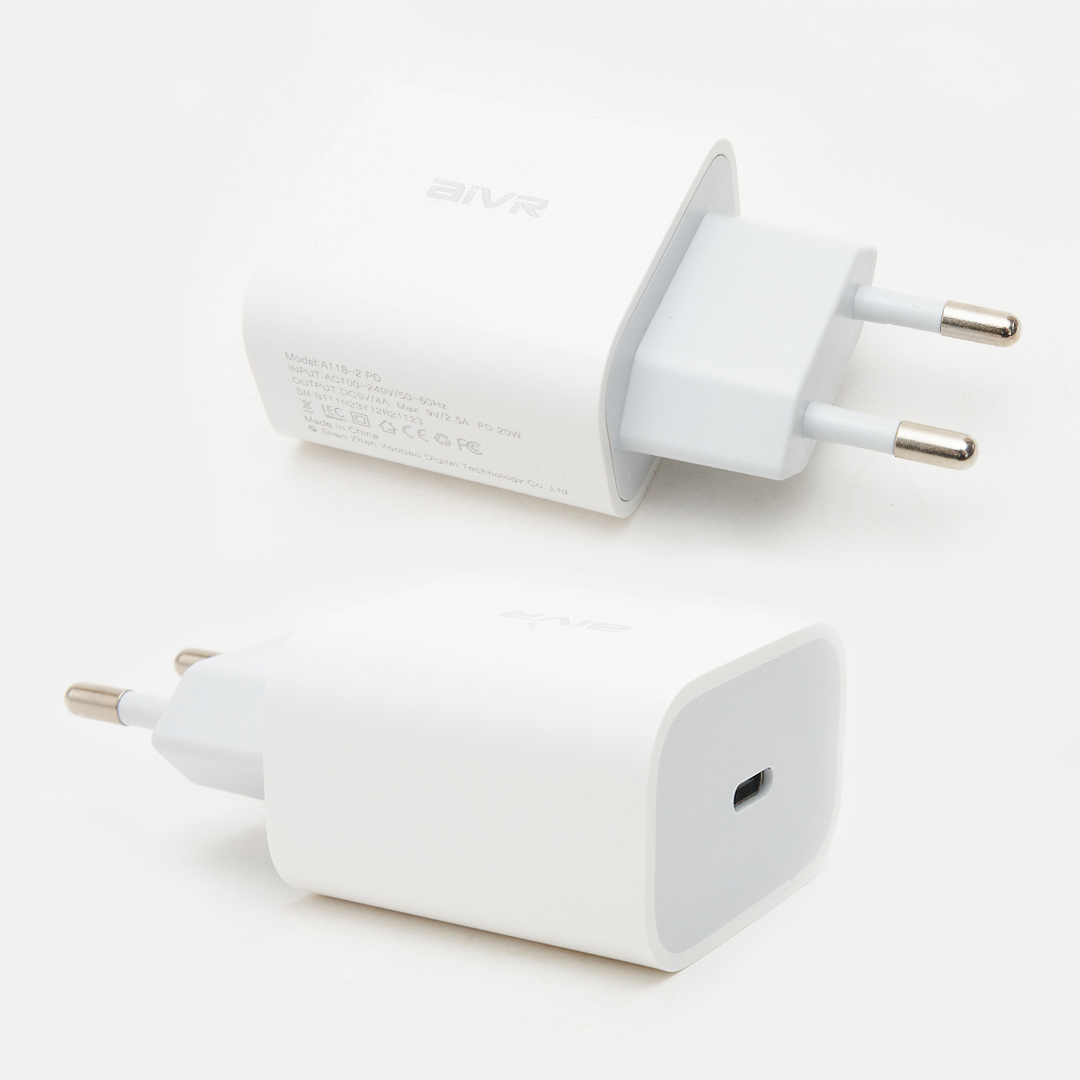 50% off on AIVR 2x 18W PD USB-C Charging Blocks | OneDayOnly