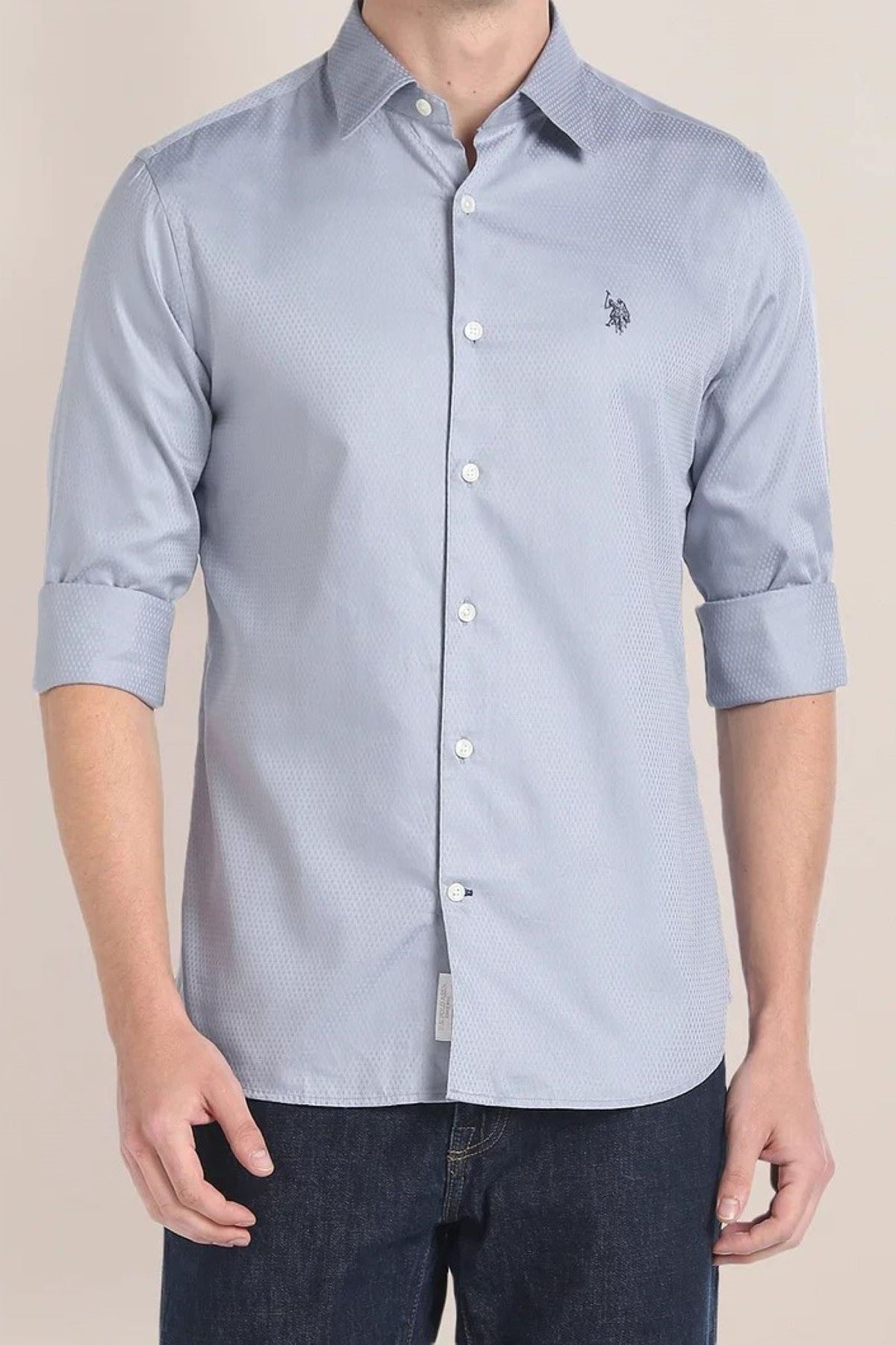 33% off on USPA Men's Designed Cotton Shirt | OneDayOnly