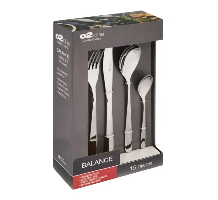 25% off on O2 16-Piece Balance Cutlery Set | OneDayOnly