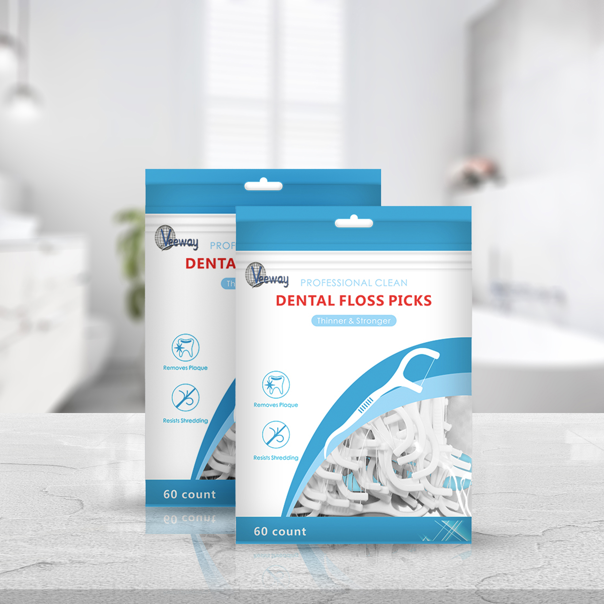 43% off on Veeway 2x 60's Dental Floss Picks | OneDayOnly