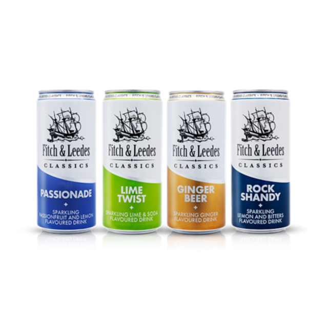 Fitch & Leedes 24x 300ml Sparkling Drink | OneDayOnly