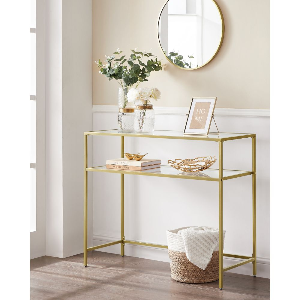 35% off on 2-Tier Manila Glass Console Table | OneDayOnly