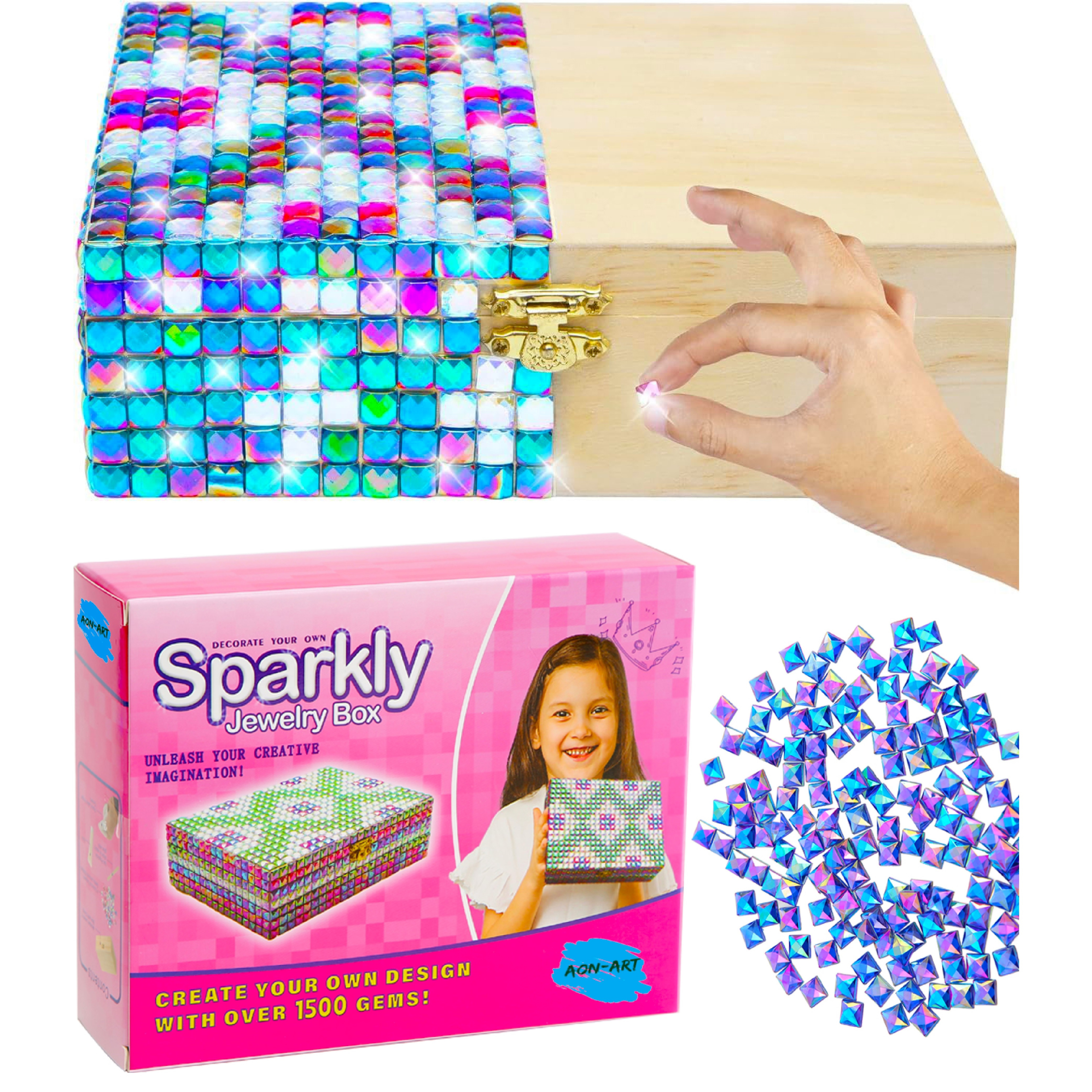 47% off on Sparkly Jewellery Box with DIY Gems | OneDayOnly