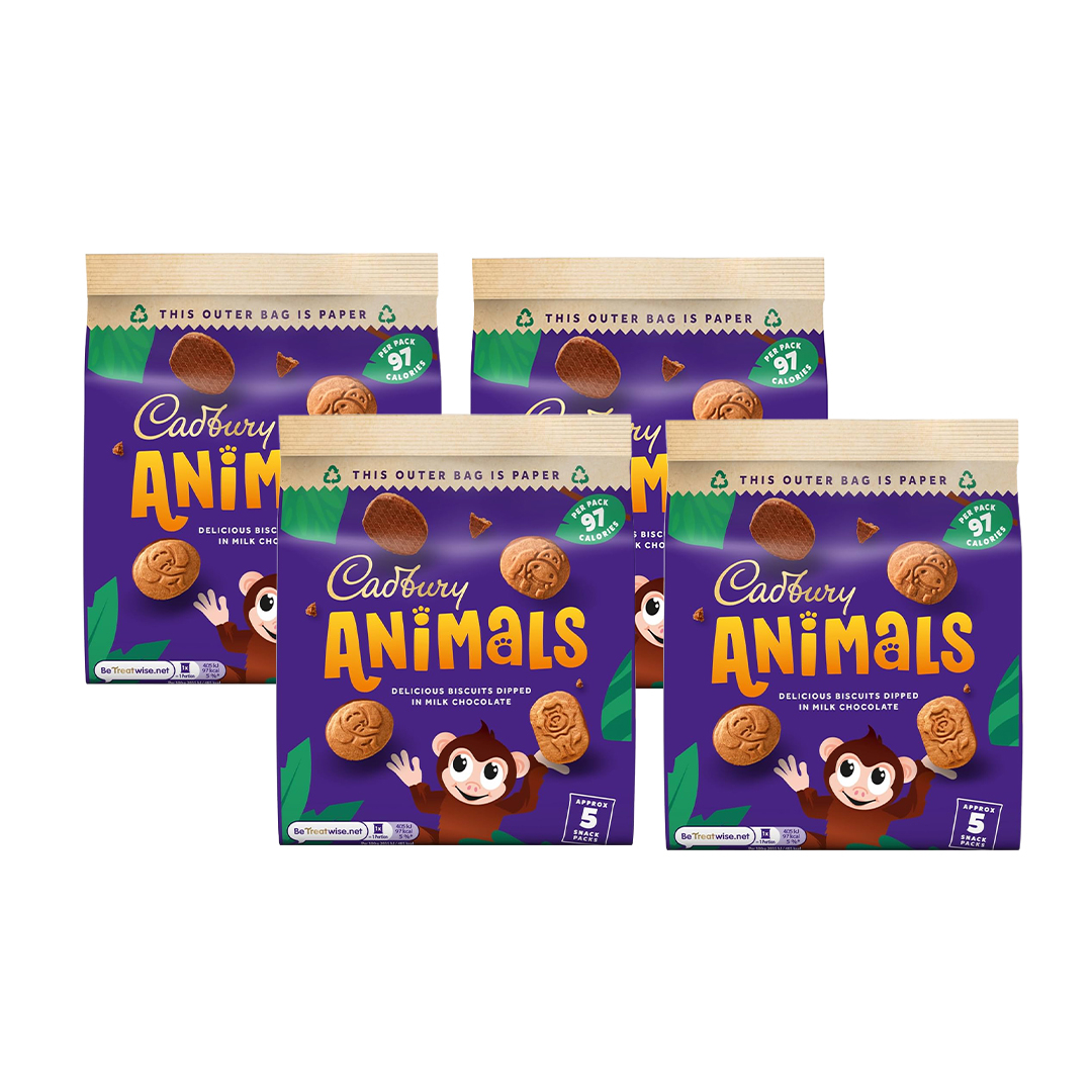 24% off on 4x 99.5g Animal Chocolate Biscuits | OneDayOnly