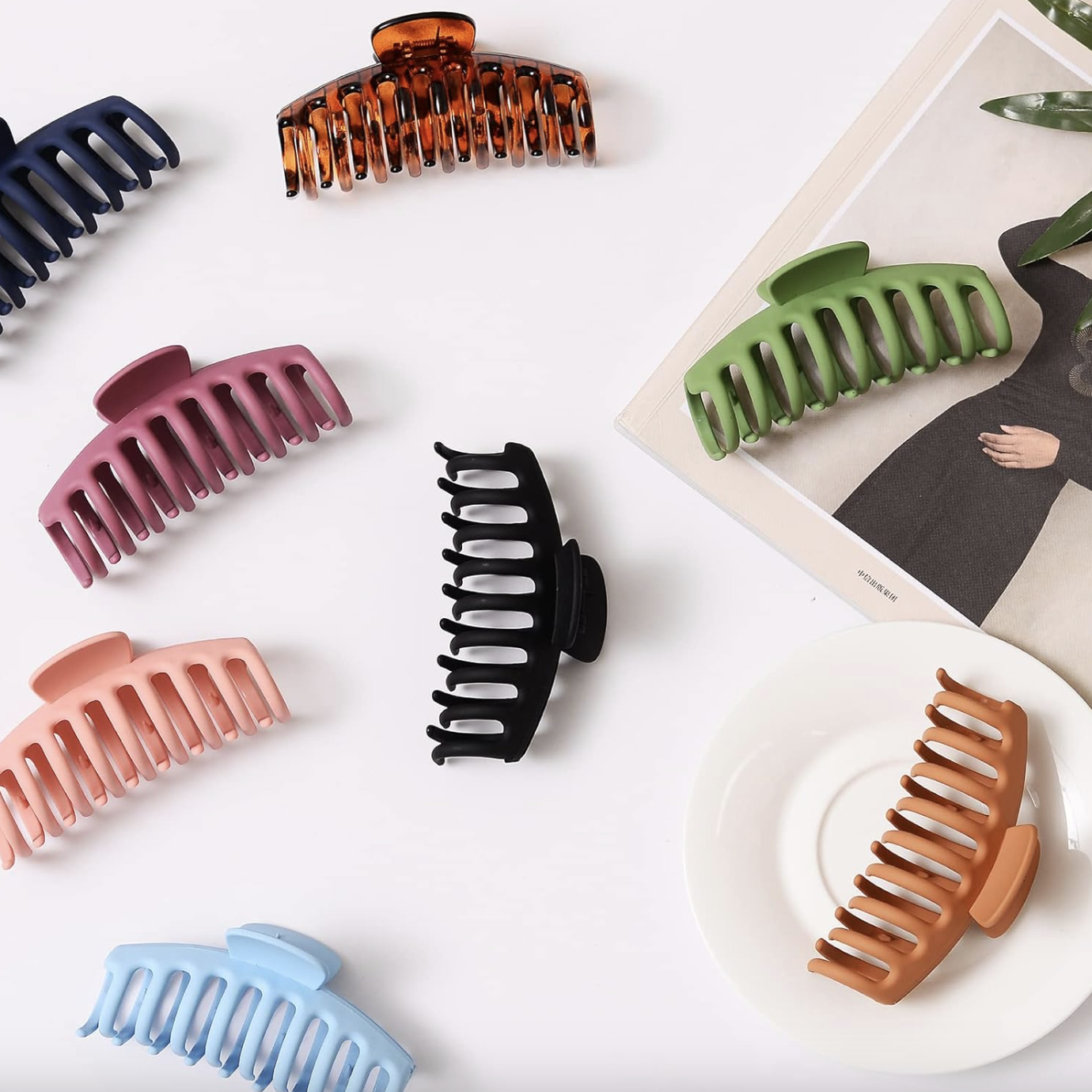 40% off on 6x Round Tooth Hair Claw Clips | OneDayOnly