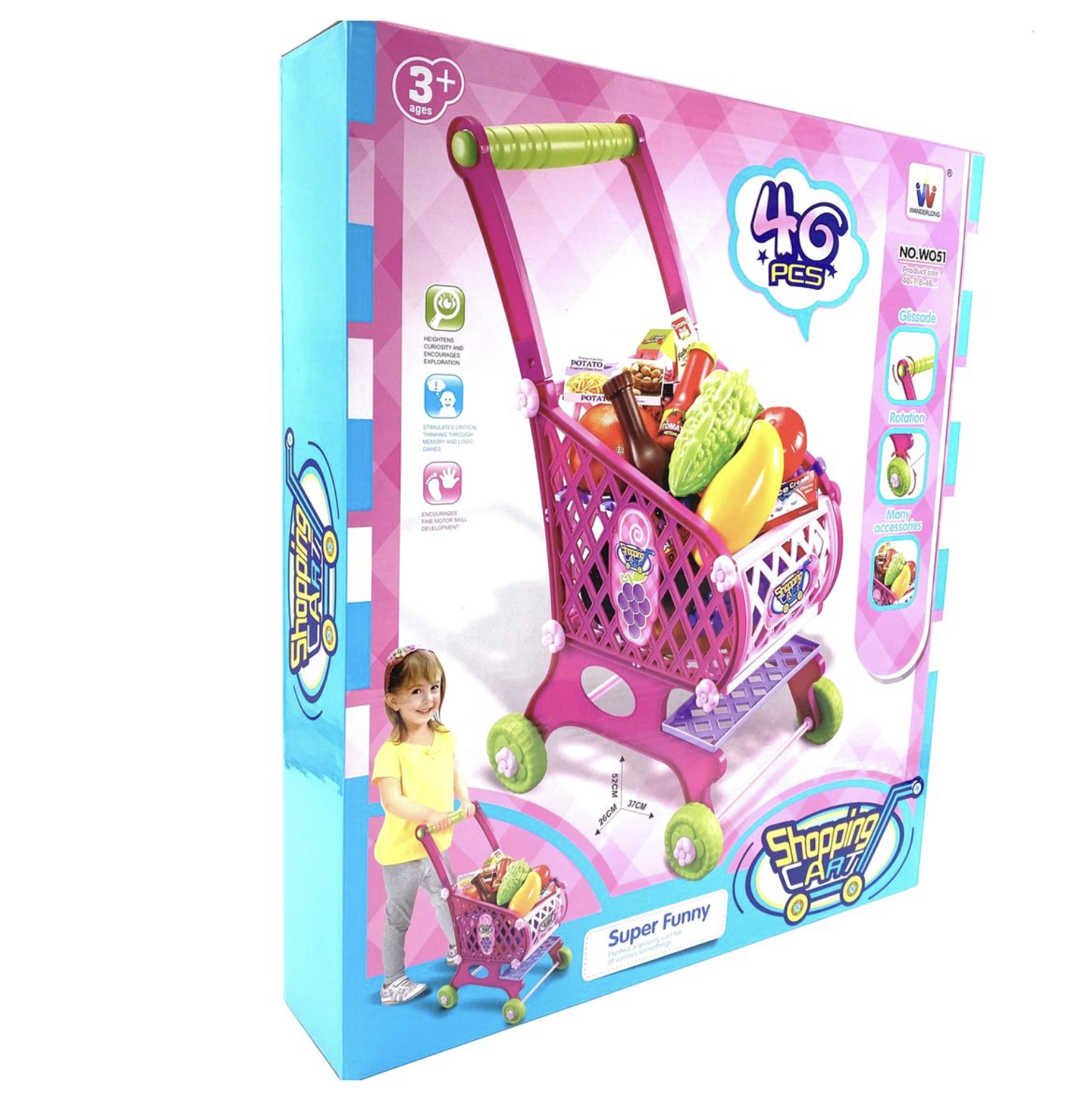 42% off on John Toy 46-Piece Toy Shopping Cart | OneDayOnly