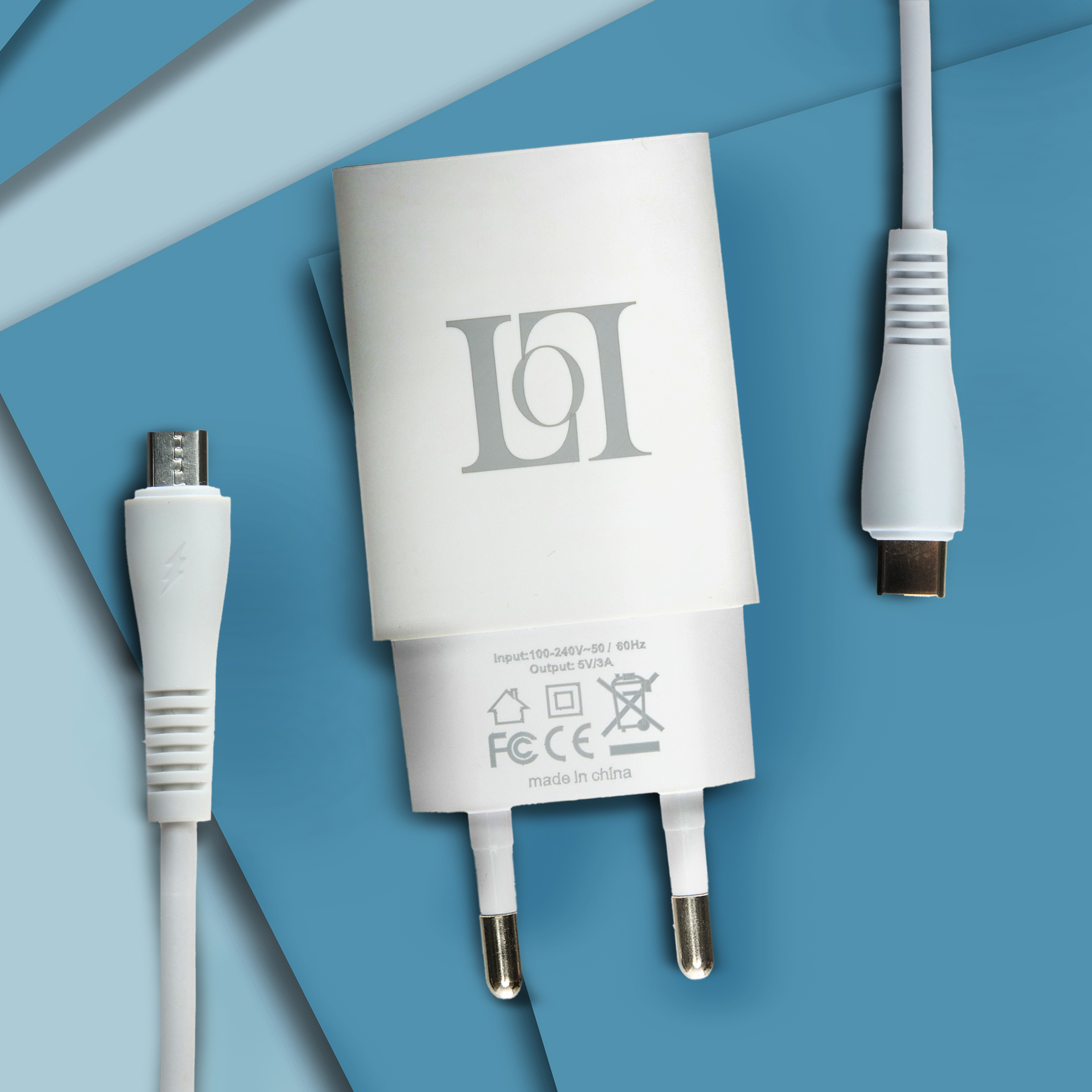 60% off on Lol 3A Fast Charger Block and Cable | OneDayOnly