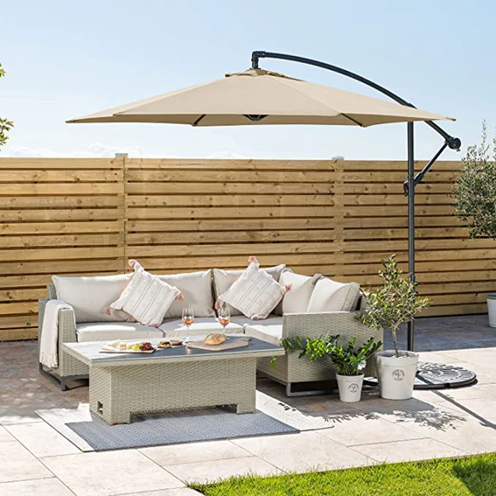 60% off on 3m Christow Aluminium Cantilever Parasol with Base | OneDayOnly