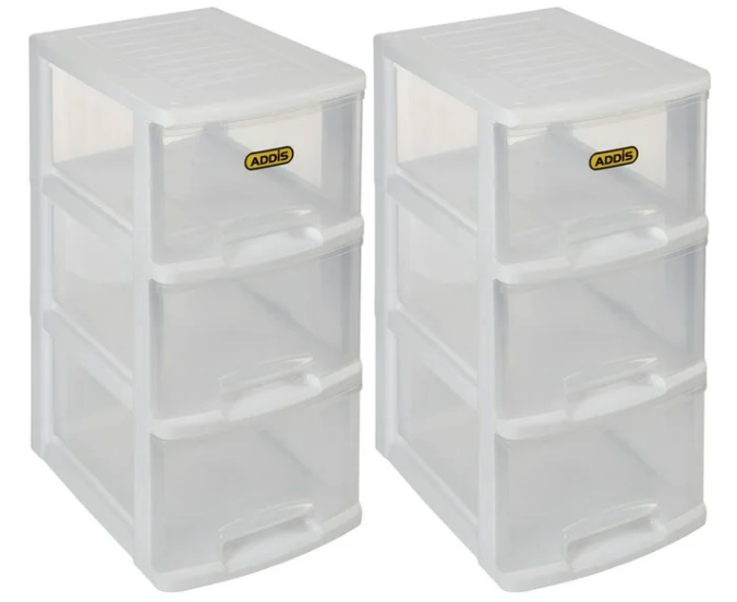 21% off on ADDIS 2x 3-Drawer Storage Set | OneDayOnly
