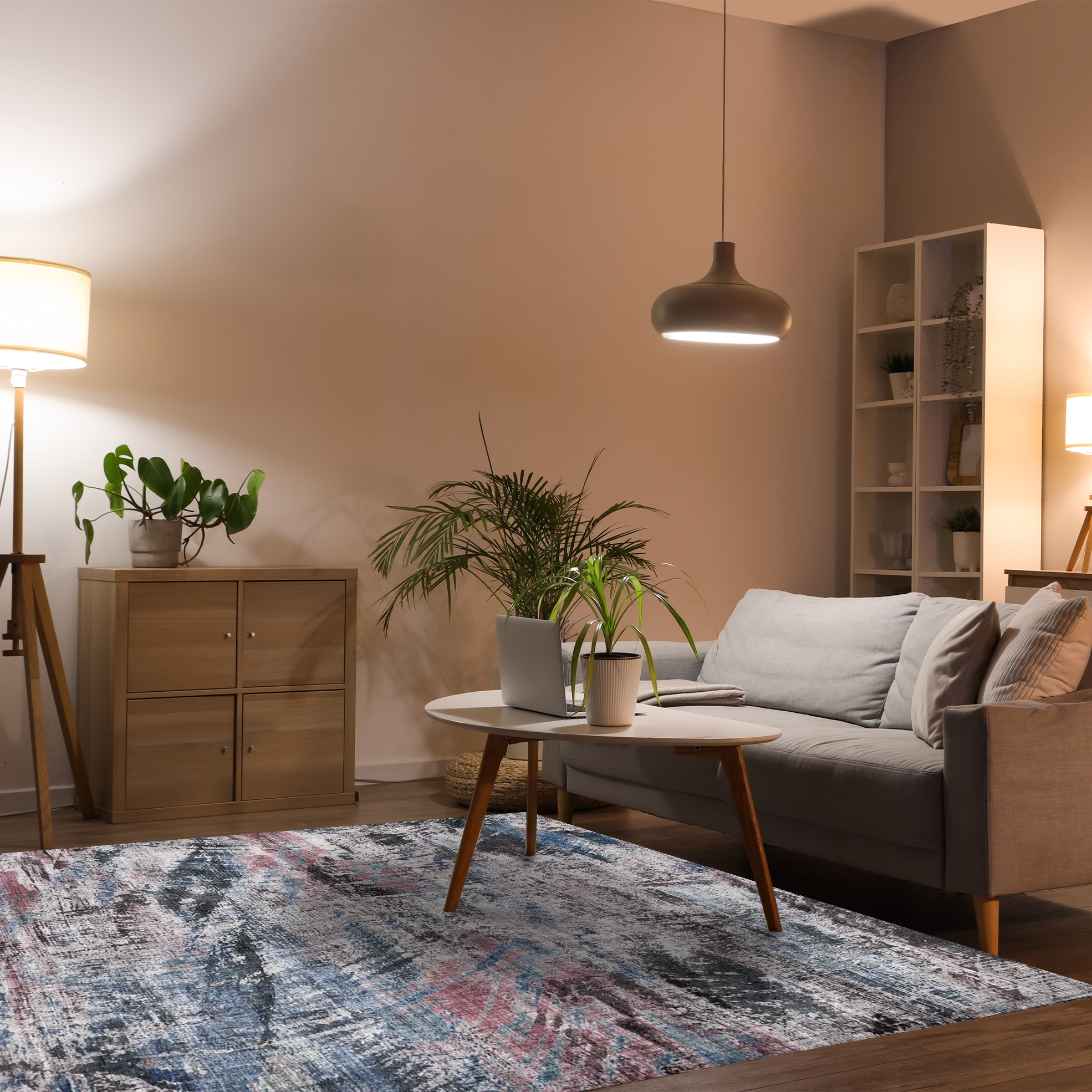 36% off on Amar Canvas Abstract Design Rug | OneDayOnly