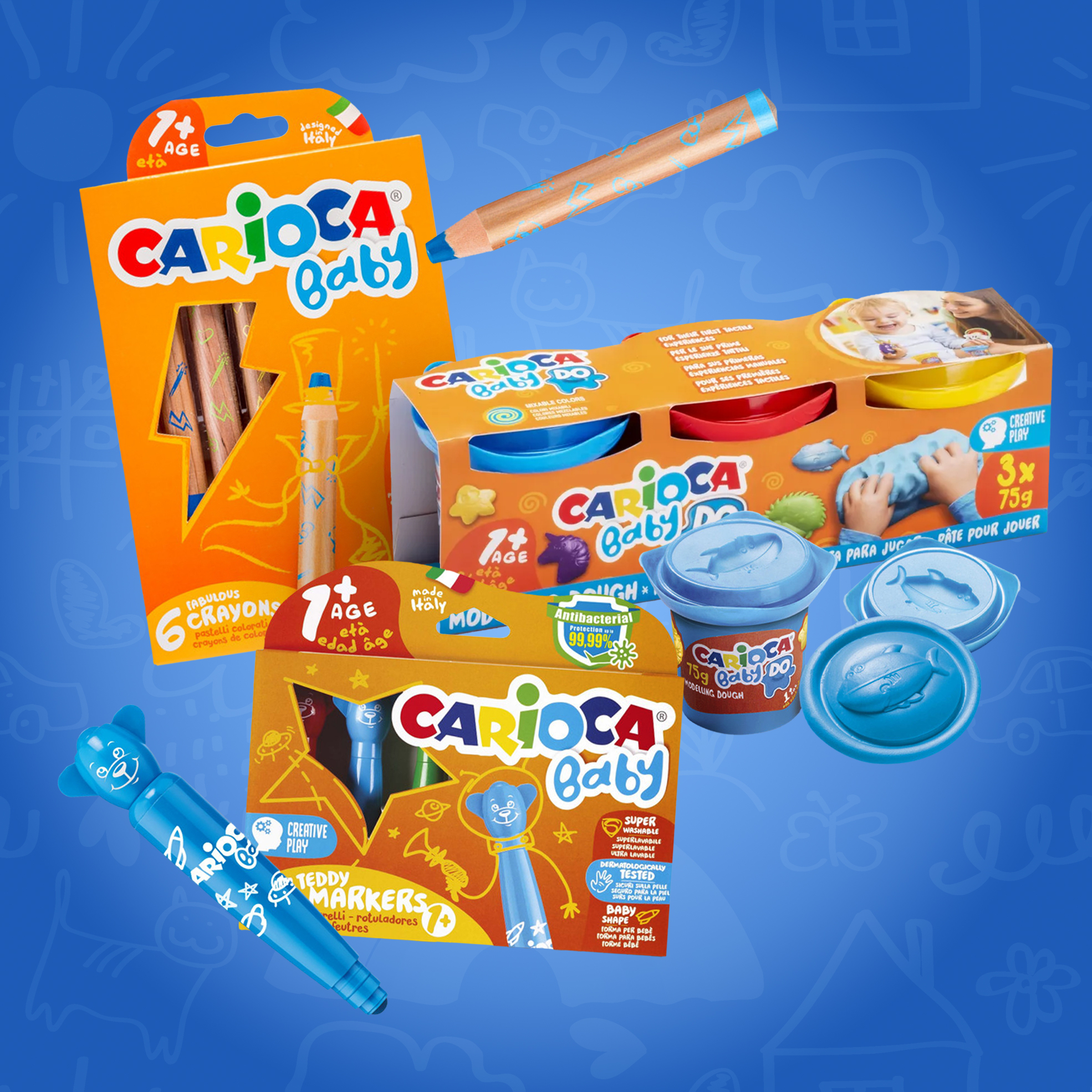 40% off on Carioca 3-Piece Baby Arts Bundle | OneDayOnly