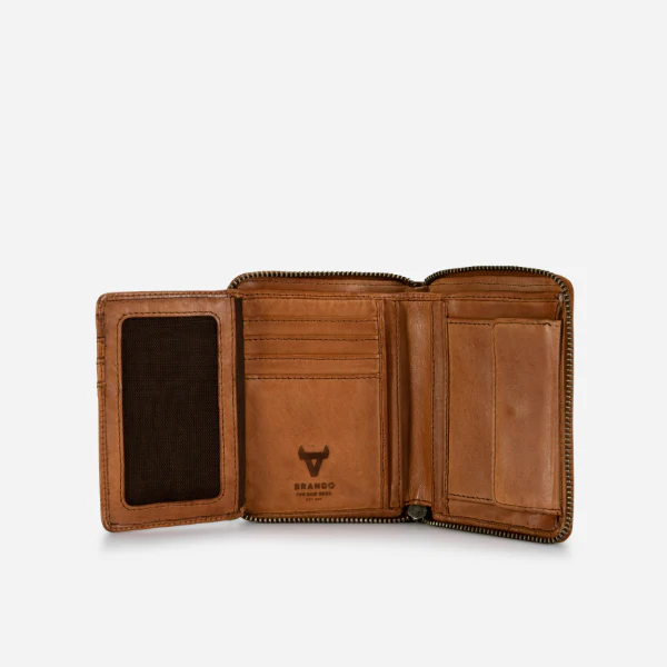 35% off on Brando Leather Garbo Zip Purse | OneDayOnly