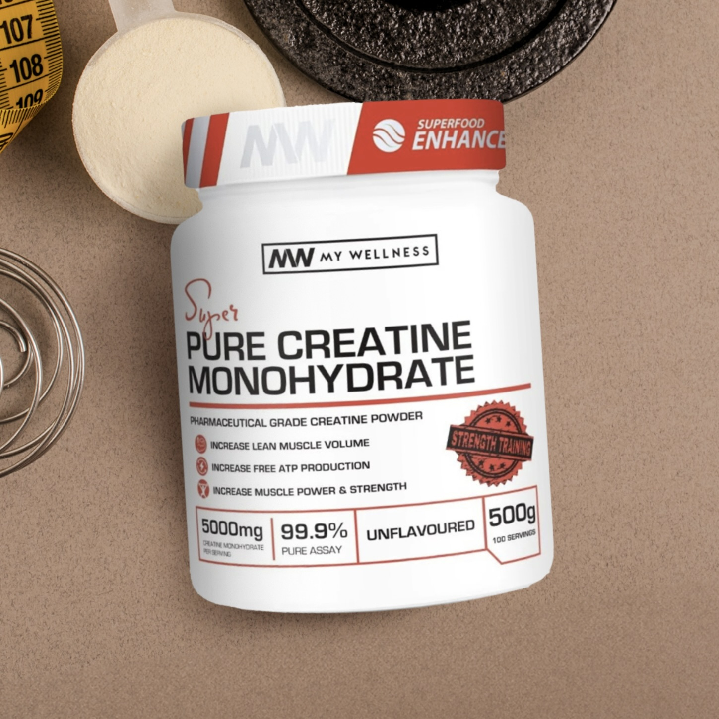 38% off on 500g Pure Creatine Monohydrate | OneDayOnly