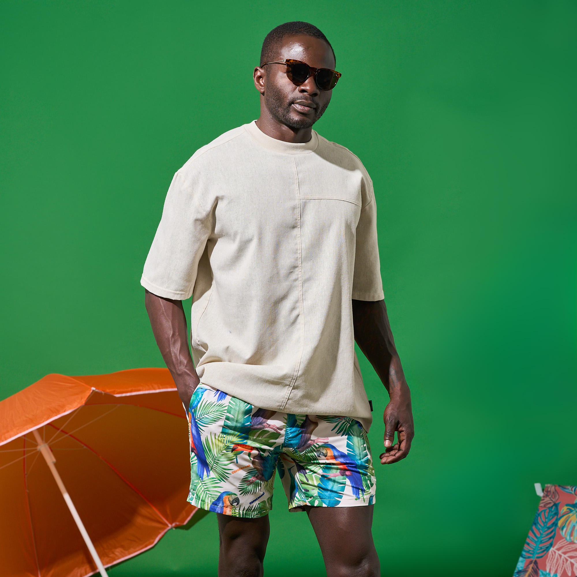 50% off on Copacabana Men's Birds Board Shorts | OneDayOnly