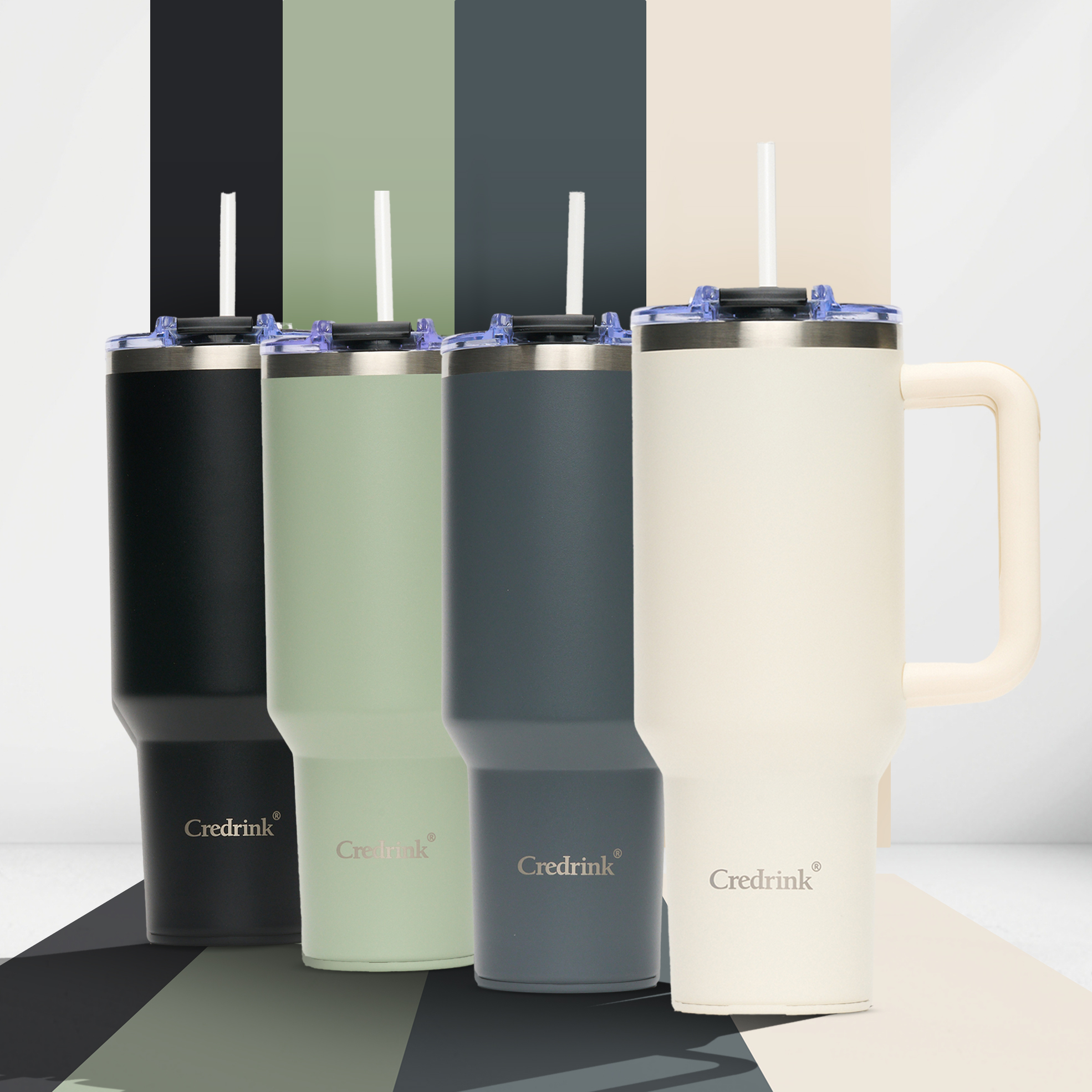 60% off on Credrink 1.2L Travel Mug with Straw | OneDayOnly