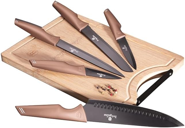 45% off on 6-Piece Knife Set With Cutting Board | OneDayOnly