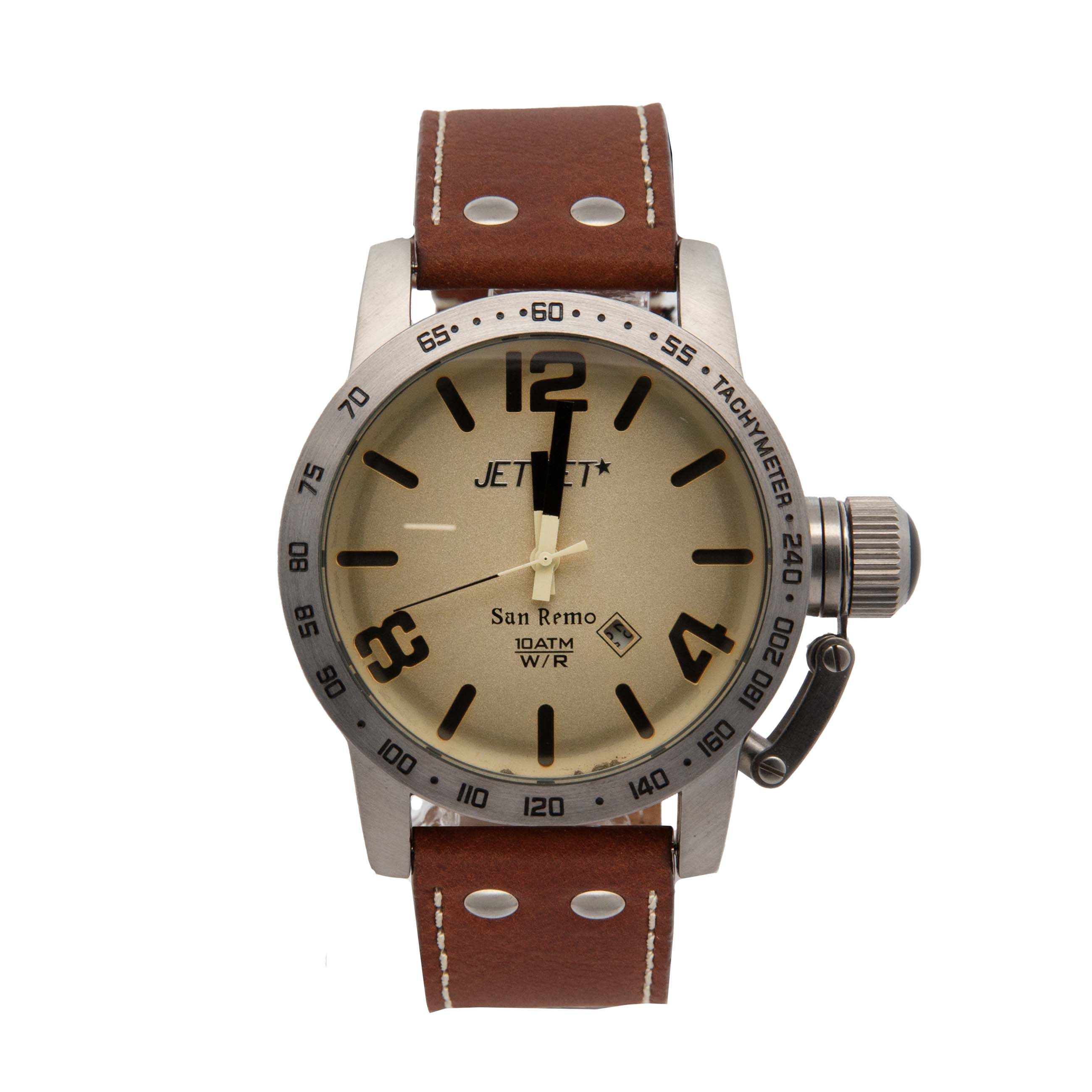 63% off on Jet Set Men's Beige San Remo Watch | OneDayOnly