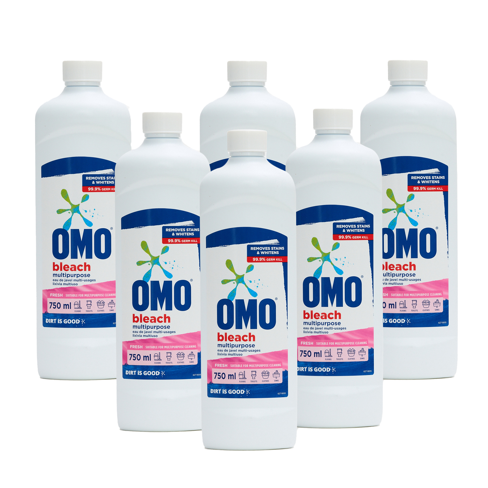 17% off on OMO 6x 750ml Multi-Purpose Bleaches | OneDayOnly
