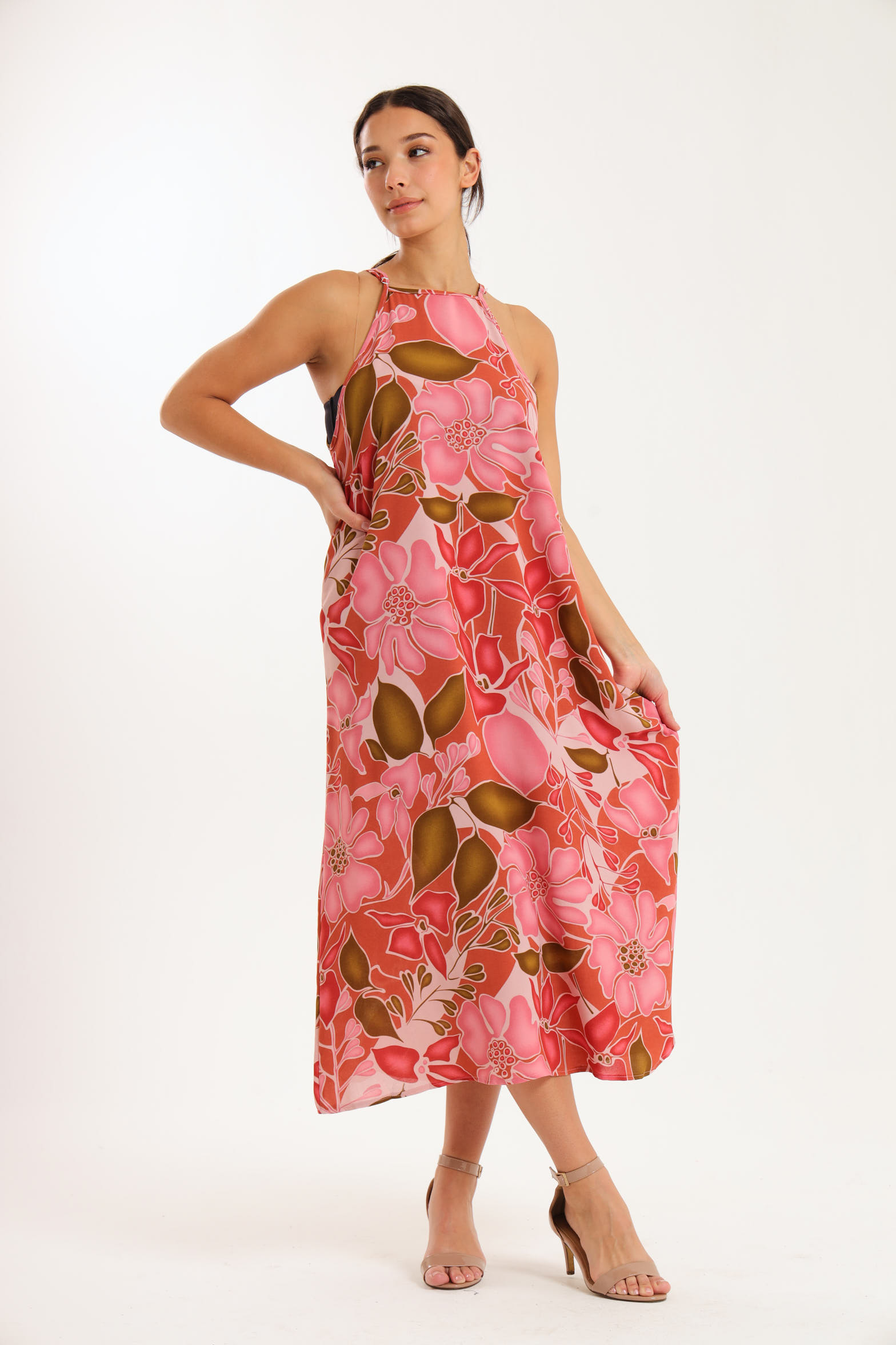 45% off on Lily Luxe Ladies Neck Summer Dress | OneDayOnly
