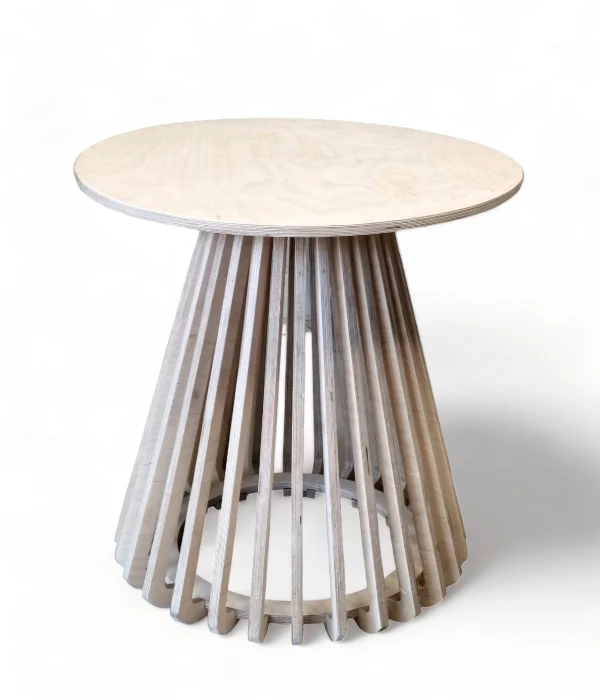 33% off on Native Decor Birch Ribbed Side Table | OneDayOnly