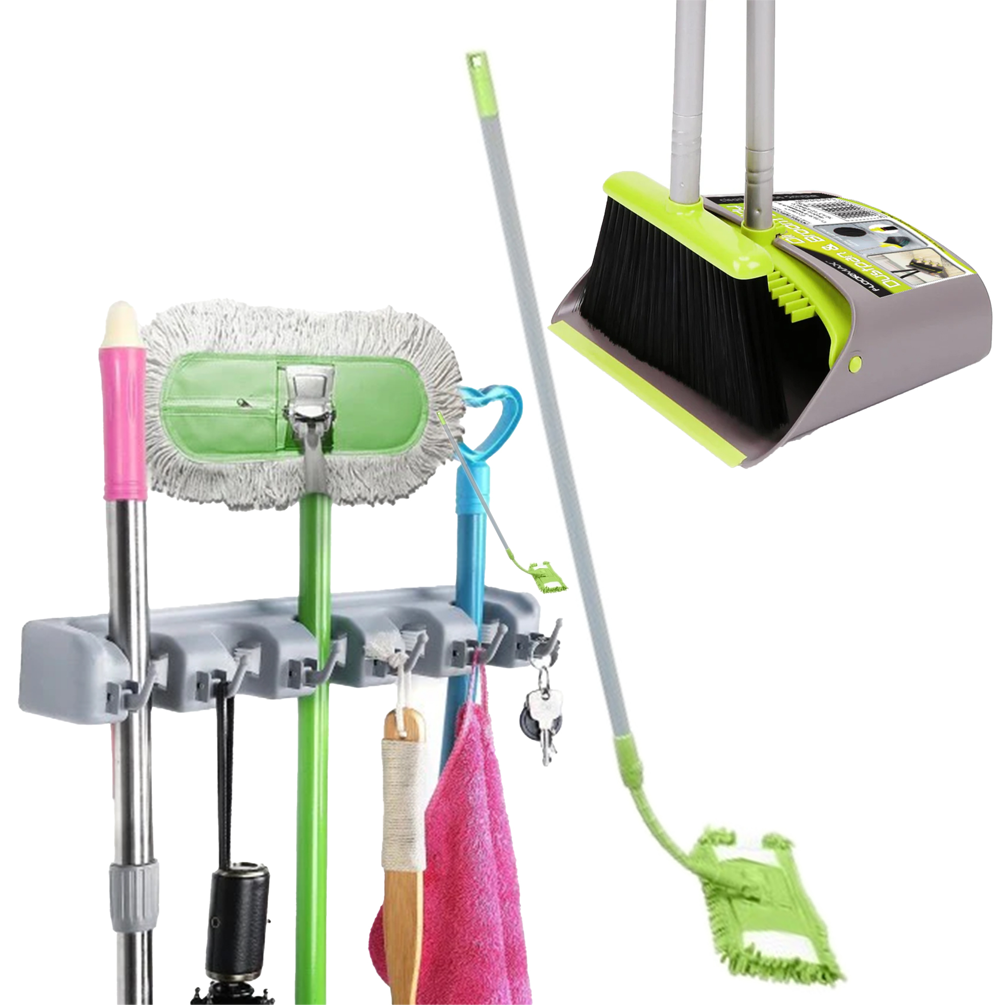 27% off on Utility Holder with Flexi Mop and Dustpan Set | OneDayOnly